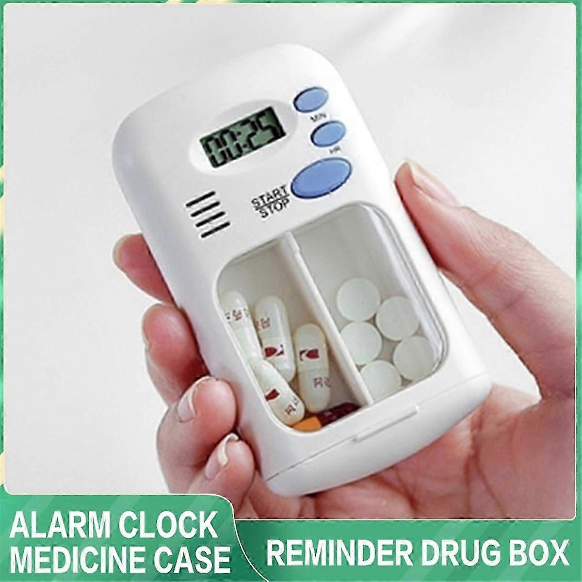 Mini Portable Pill Reminder Timer Electronic Box Organizer LED Display ...
