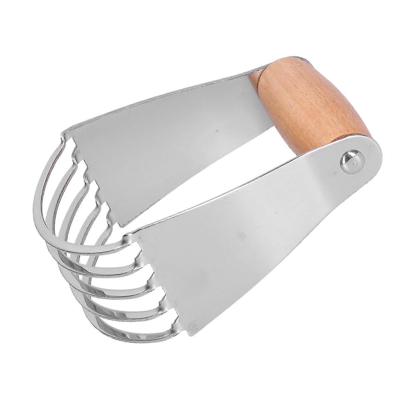 Stainless Steel Dough Blender Mixer Pastry Cutter Wooden Handle Durable ...