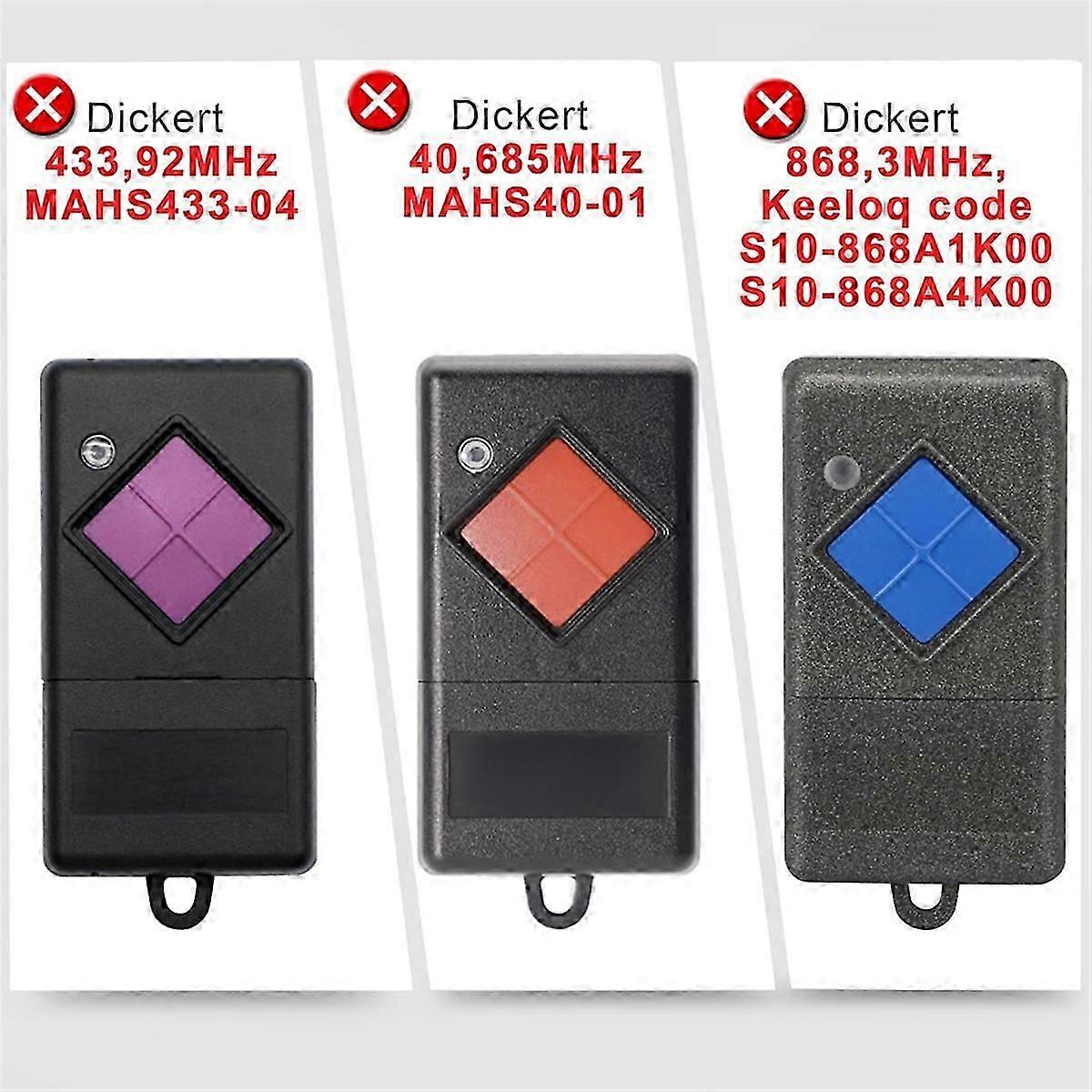 Garage Door Remote Control for S10-868A4L00,868.3MHz AM Handheld ...