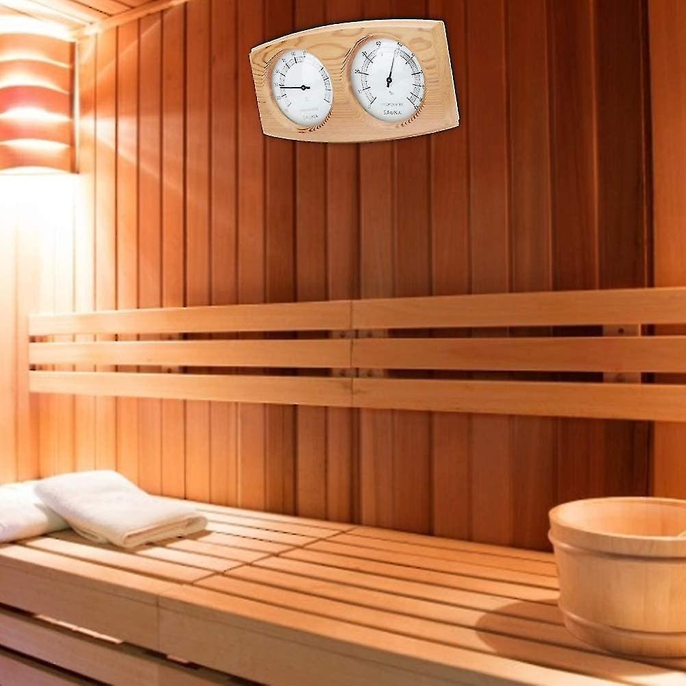 Sauna Thermometer 2 In 1 Wood Thermo Hygrometer Thermometer Hygrometer Steam Sauna Accessories ...