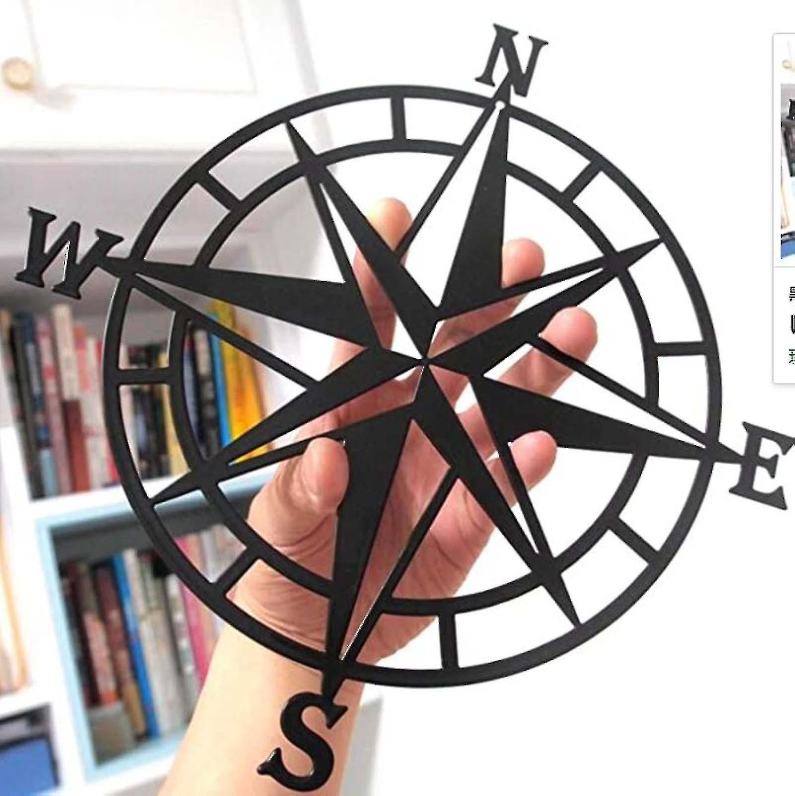 Metal Wall Art Compass Metal Decor Nautical Compass Wall Decor Wall ...