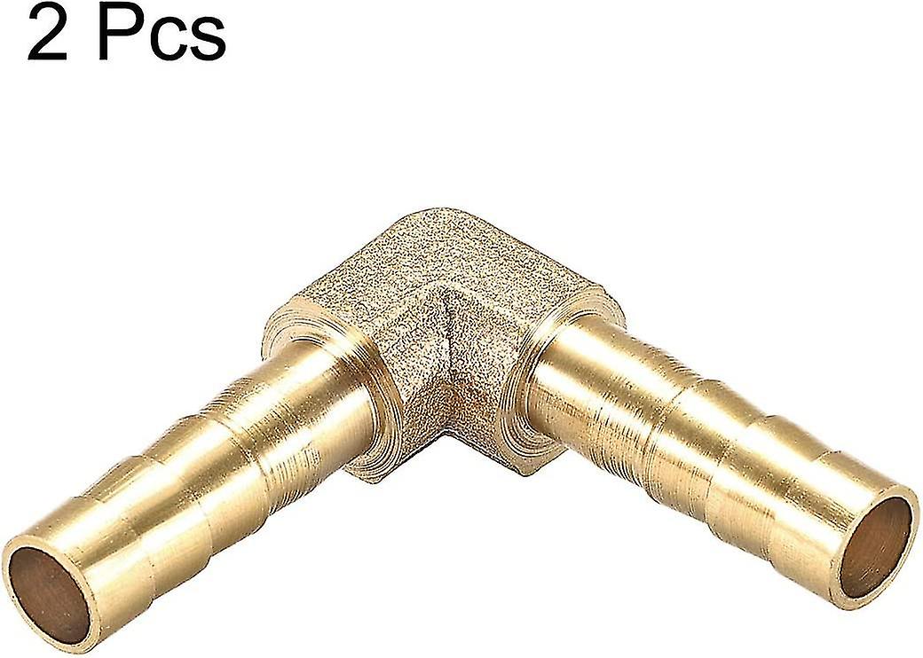 Map 2pcs 6mm Barbed Brass Hose Barb Fitting 90 Degree Elbow Tube Coupler | Fruugo UK