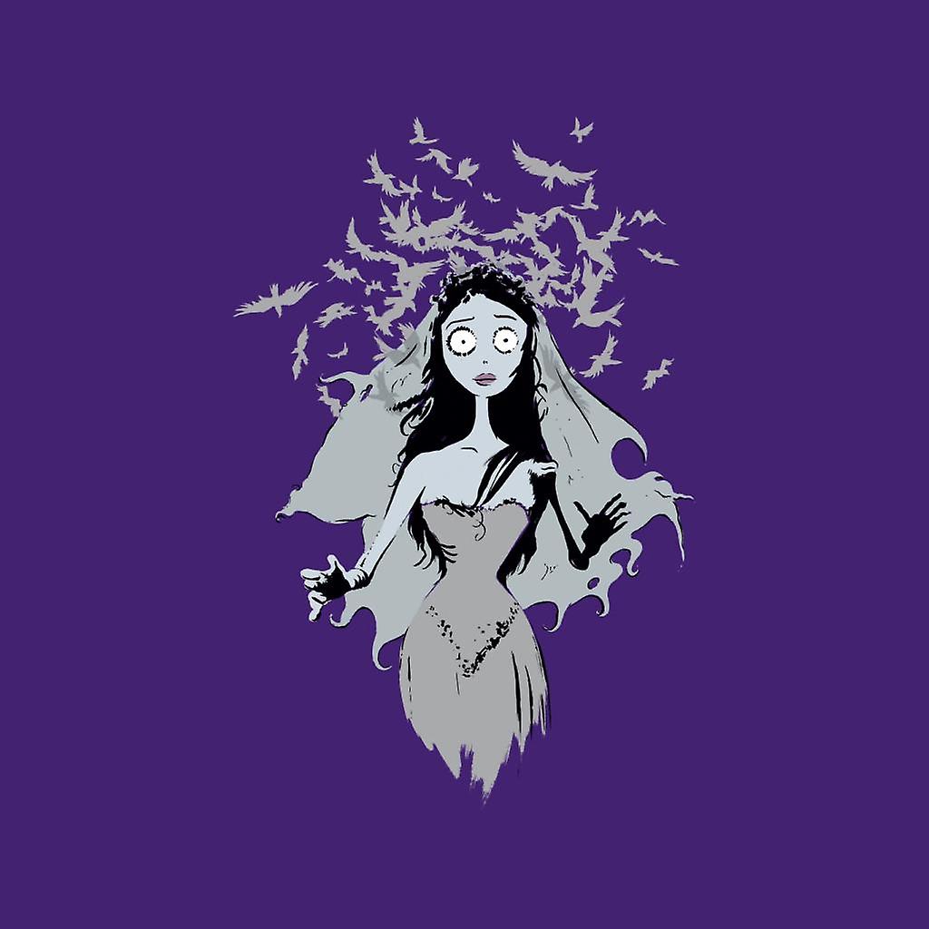 Corpse Bride Emily Surrounded By Bird Silhouettes Kid's T-Shirt | Fruugo US