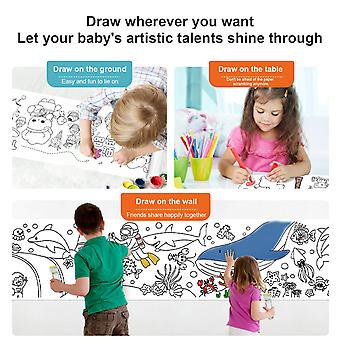 Giant Coloring Poster for Kids, Jumbo Wall Coloring Poster, 0.3 x 3M ...
