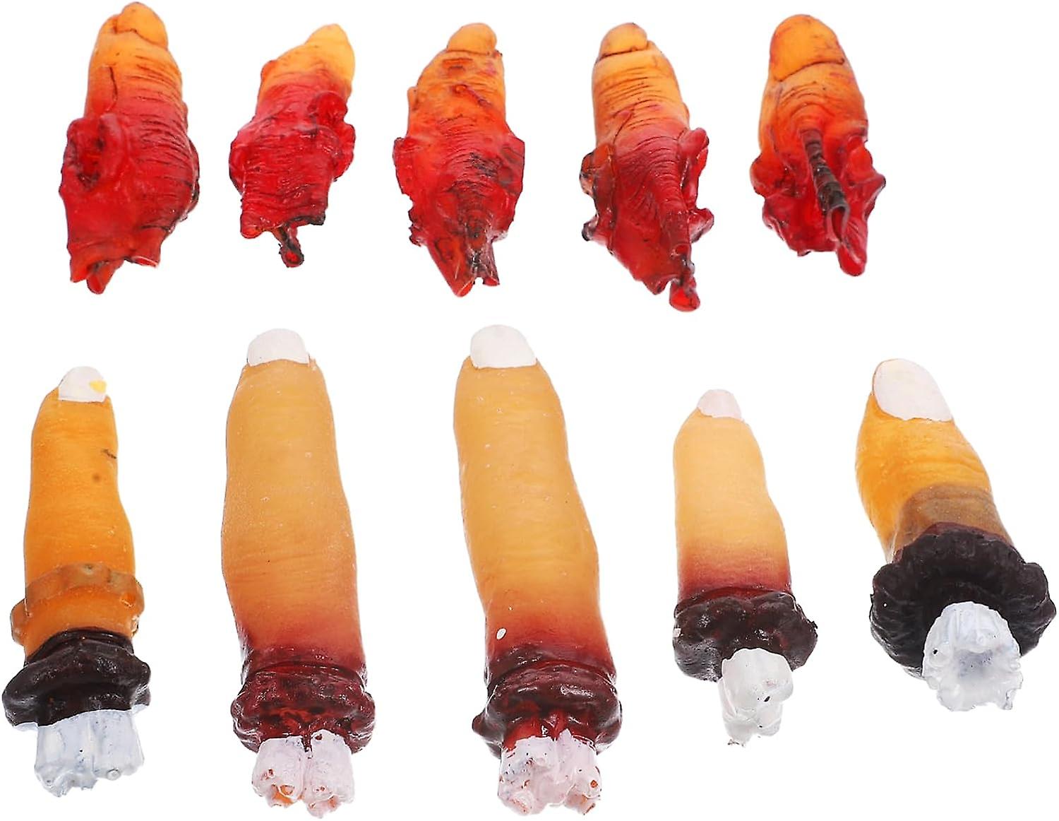10pcs Decorate Eyeball Ornament Bloody Fingers Were Tricky Hands Props ...