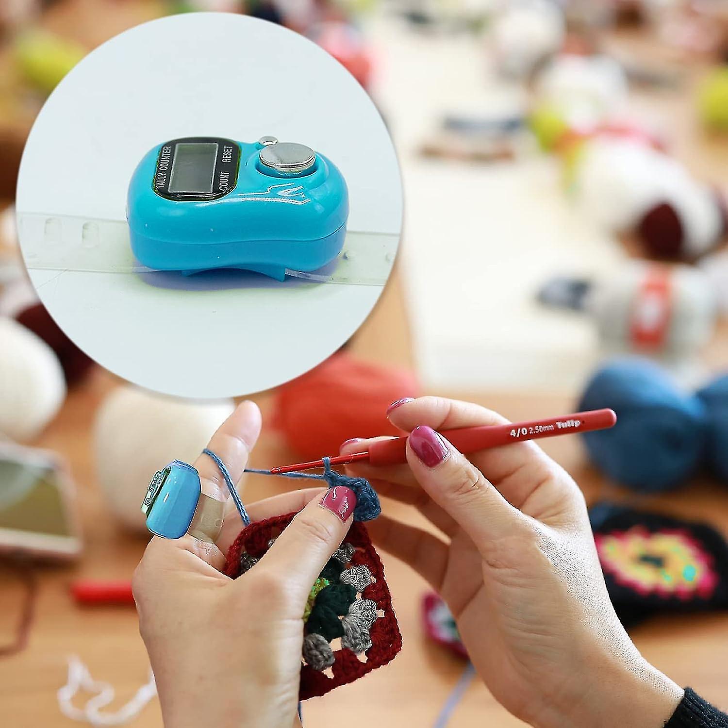 Knit Counter Knitting Crochet Stitch Marker Row Counter,finger Digital ...