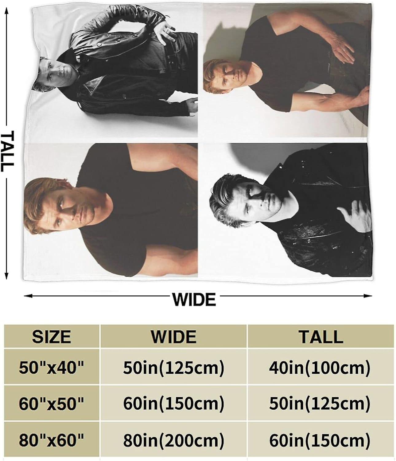 Chris Hemsworth Fleece Throw Blanket, Ultra Soft Cozy Luxury Fuzzy ...