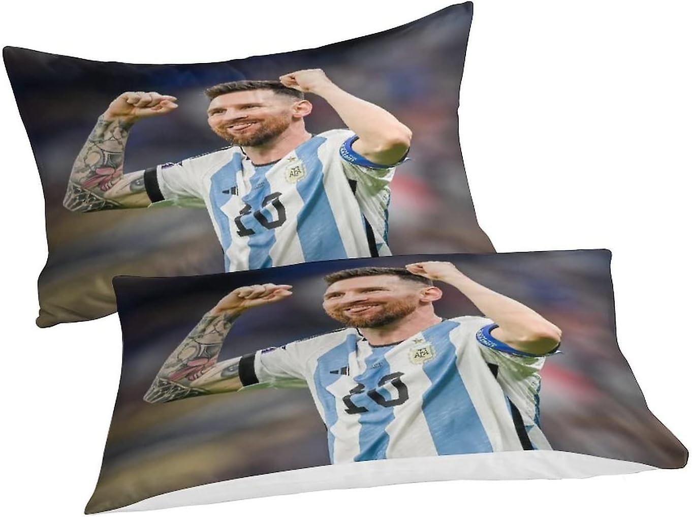 Lionel Messi Duvet Cover World Cup Football Superstar World Cup Trophy ...
