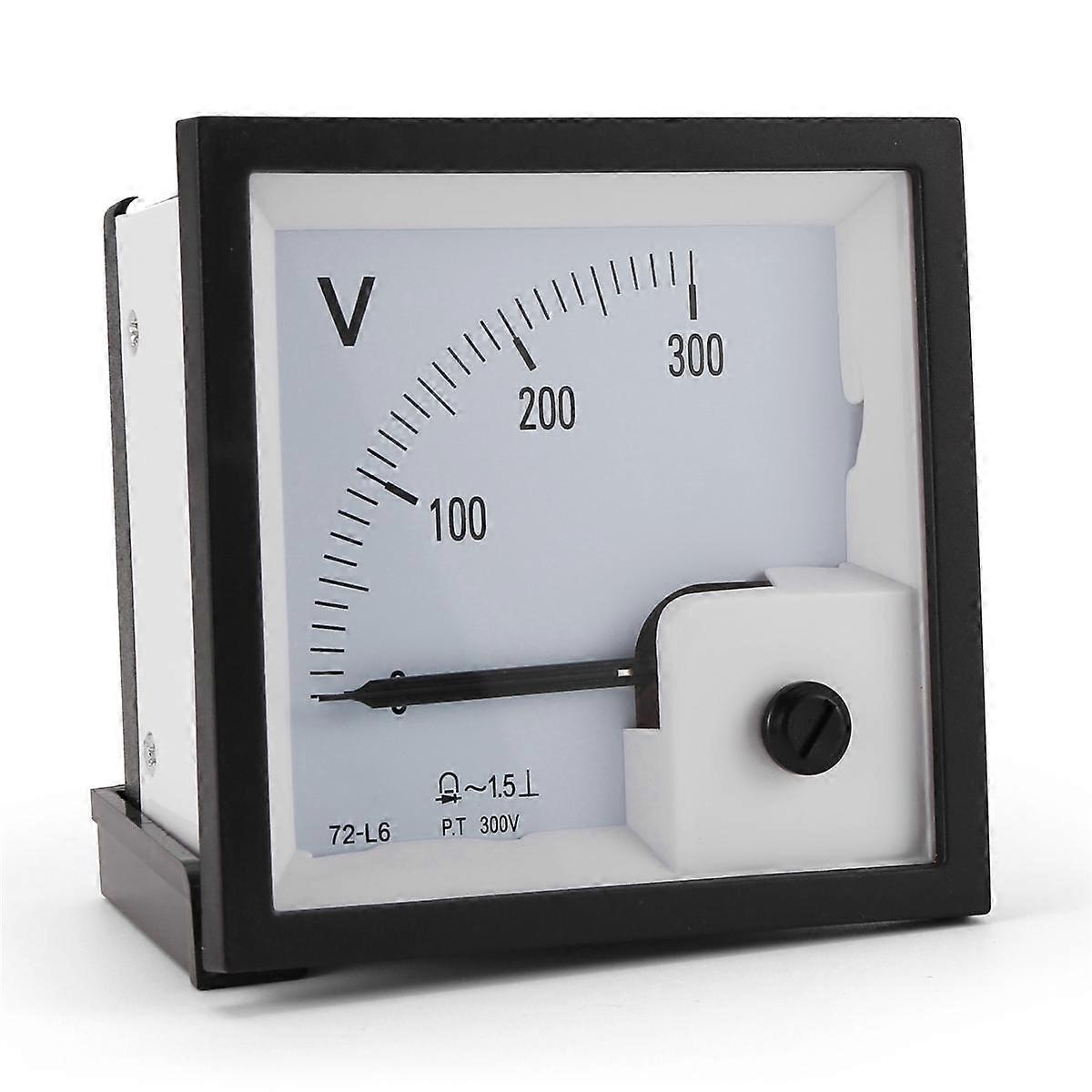 72-L6 Voltmeter 300V Pointer Type Voltage Meter Mechanical Header ...