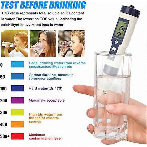 Professional 5-in-1 PH/EC/TDS/salinity/thermometer multi-parameter ...