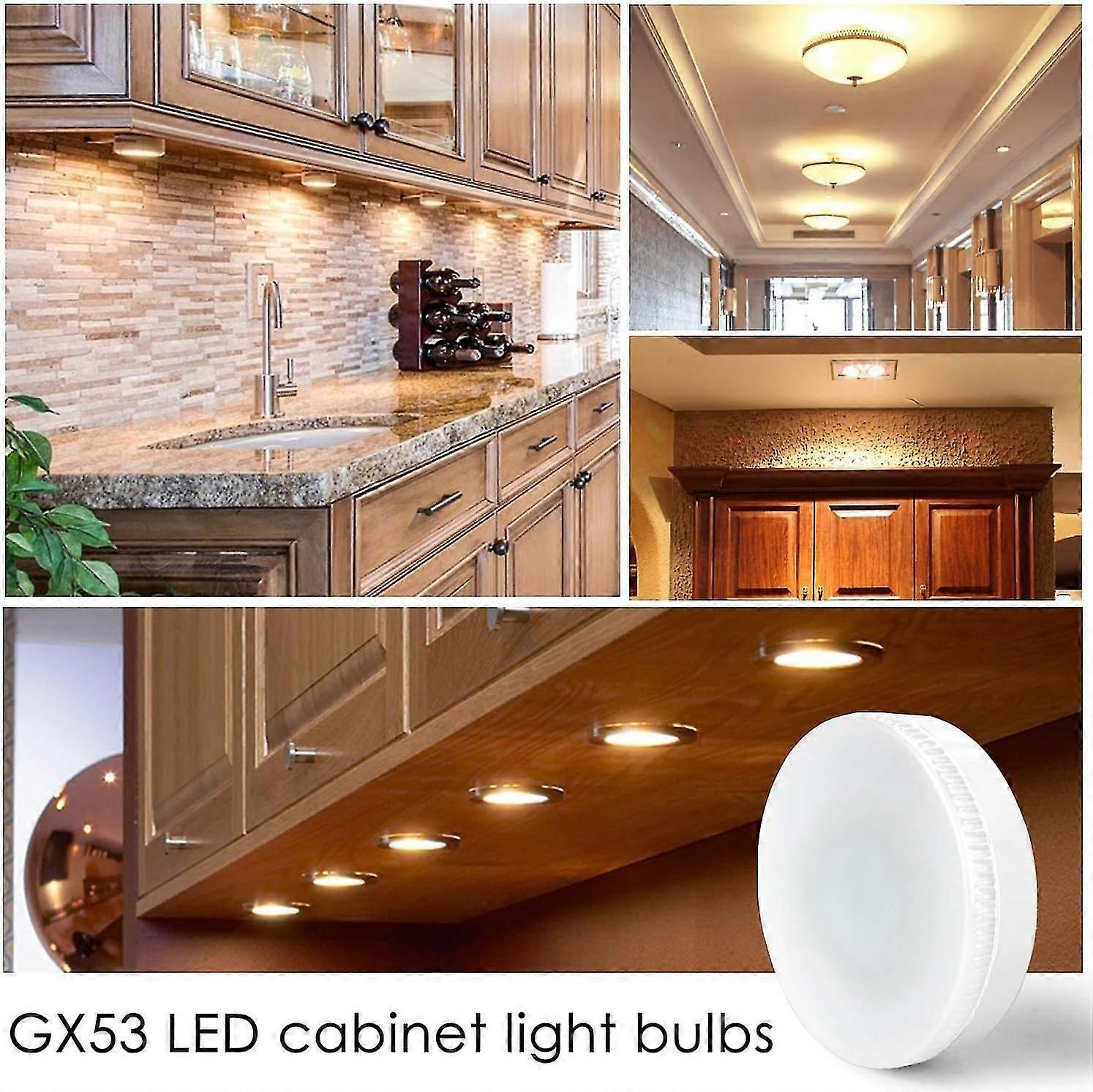 Gx53 Led Spotlight 9w Warm White 3000k, 900lm, Ac 230v, Gx53 Cfl ...