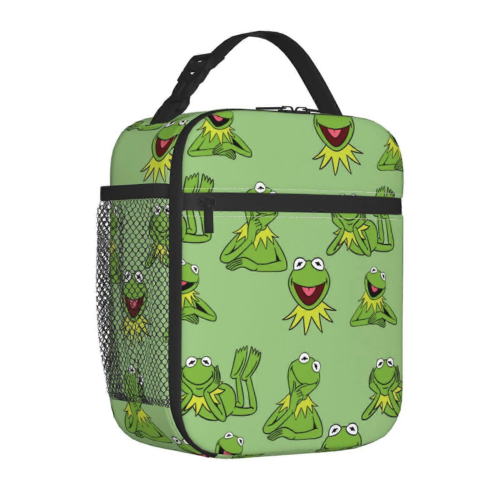 Anime Cartoon Kermit The Frog Lunch Box - Insulated Lunch Bag For Girls ...