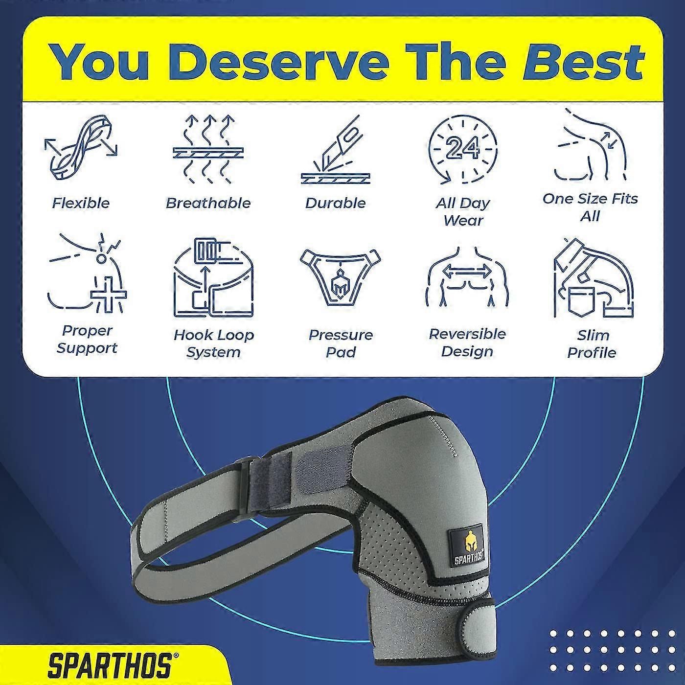 Shoulder Brace - Support And Compression Sleeve For Torn Rotator Cuff ...