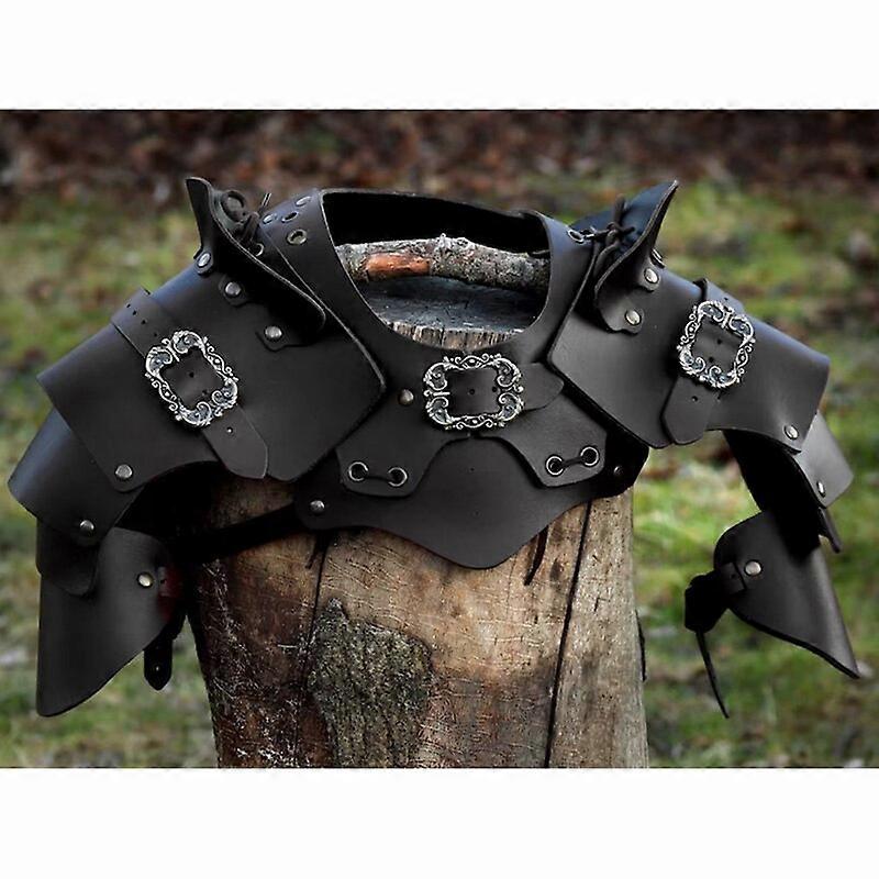Medieval Ancient Greek Roman Gladiator PU Leather Cuirass Viking Warrior Chest Shoulder Armor ...