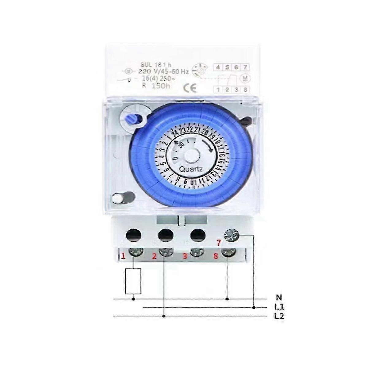 Mechanical Timer 24 Hours Time Switch Relay Electrical Programmable ...