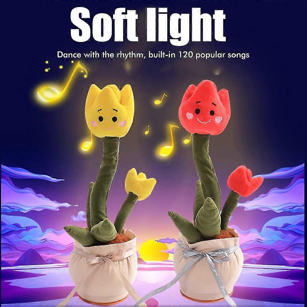 Dancing Plush Toy, Electronic Dancing Singing Plush Flowers, Dancing ...