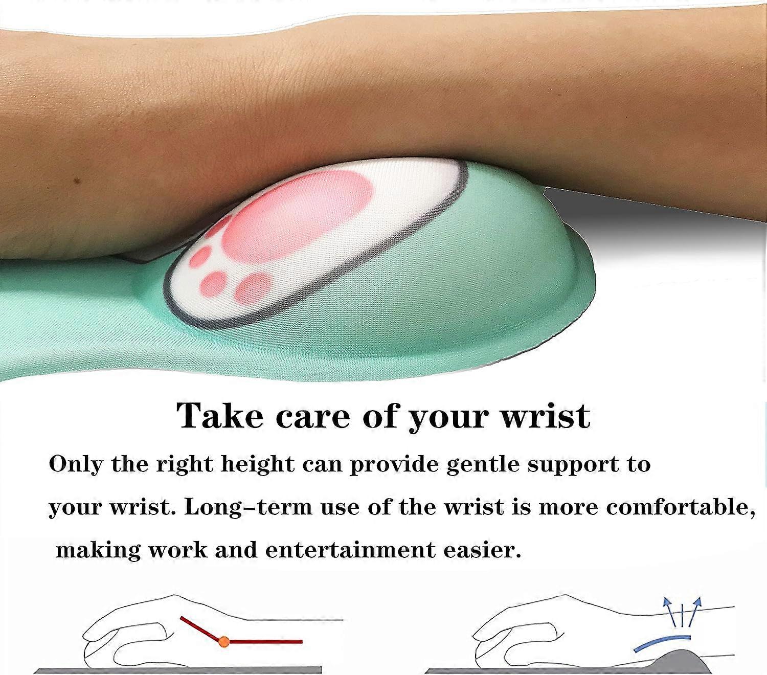 3D Mouse pad with Ergonomic Wrist Rest Support, Non-Slip Gel Anime ...