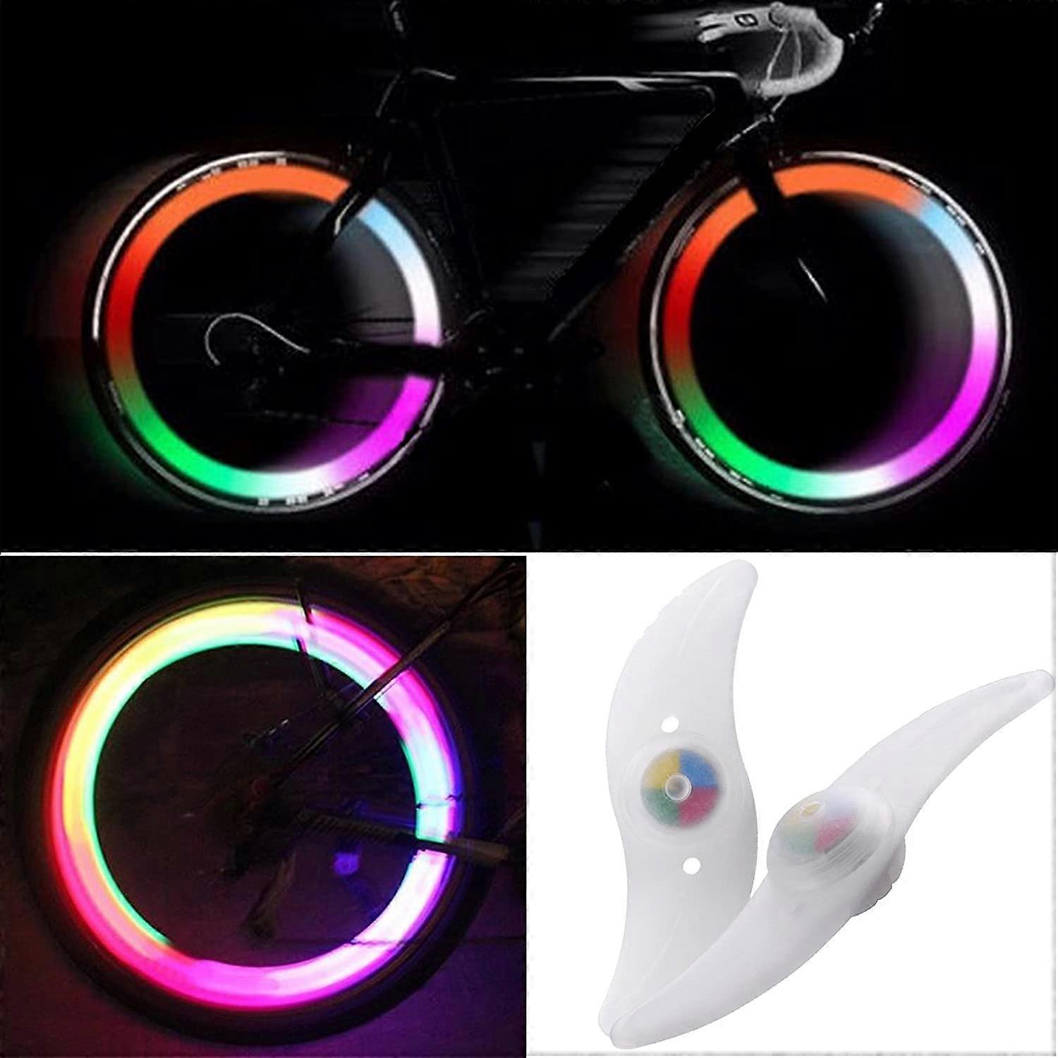 Spoke Lights - Color Changing LED Bicycle Wheel Lights - Multicolor ...