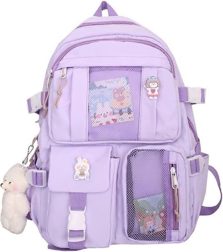 Kawaii Backpack with Accessories Kawaii School Backpack Cute Aesthetic ...