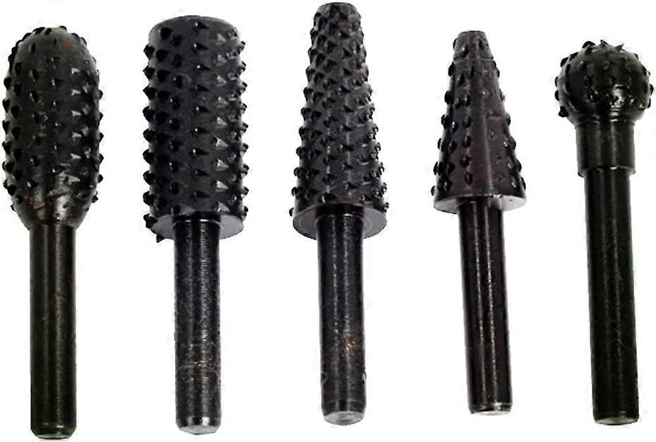 Rotary Burr Set, Wood Carving Tool File Rasp Carbide Steel Solid Twist ...