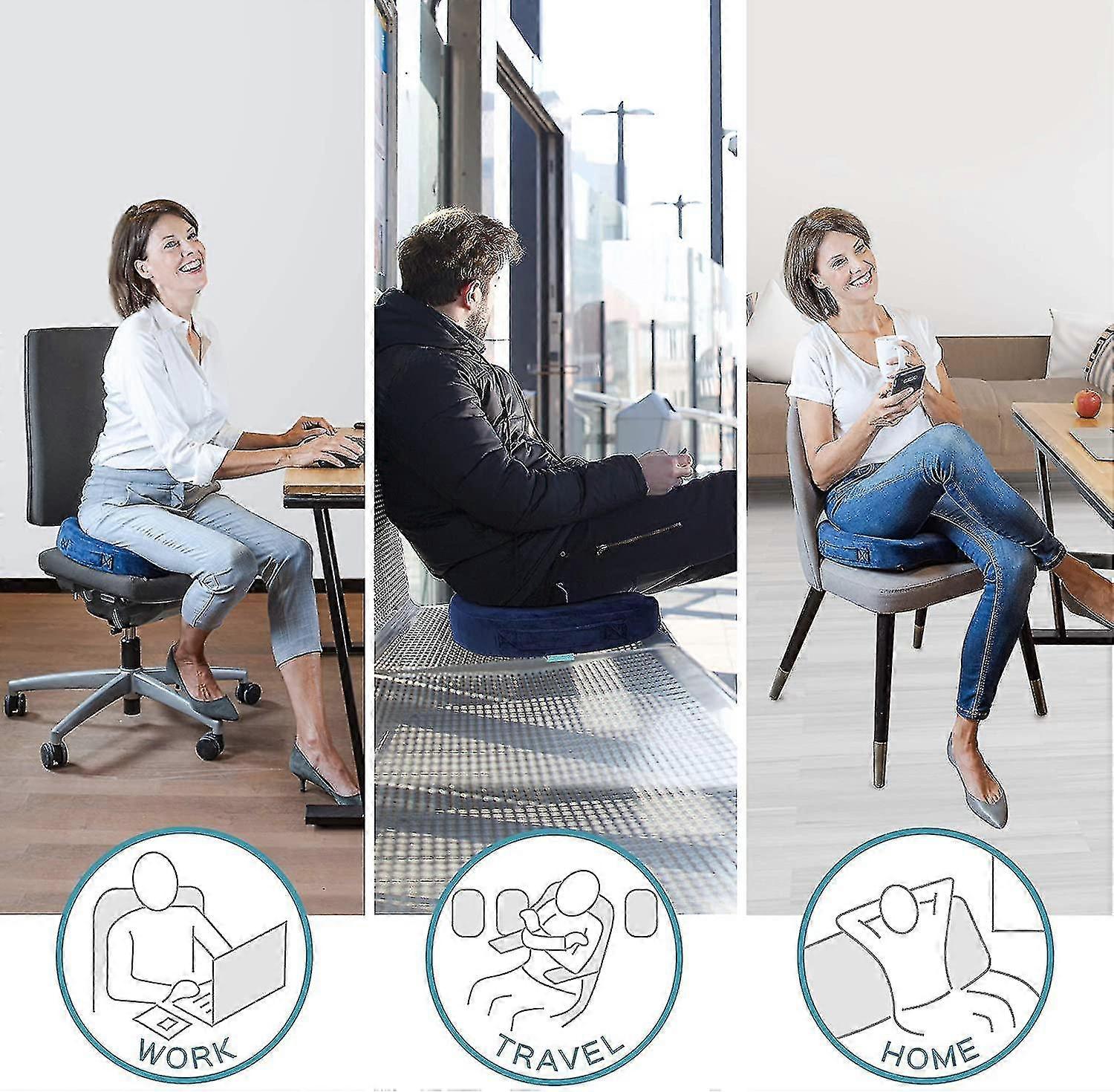 Orthopedic Seat Cushion With Gel, Memory Foam Chair Cushion | Fruugo UK