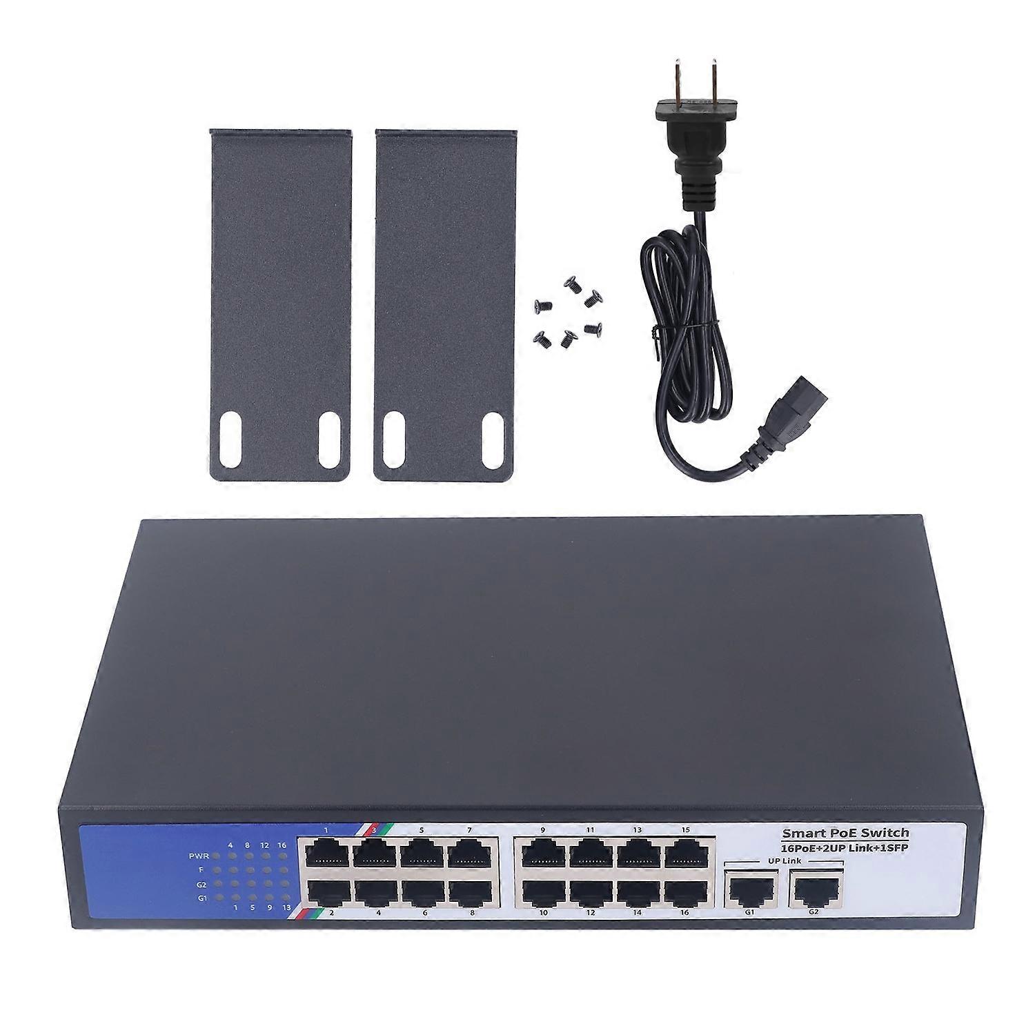 Ethernet Switch 18 Port Intelligent Home Network Hub Office Ethernet ...