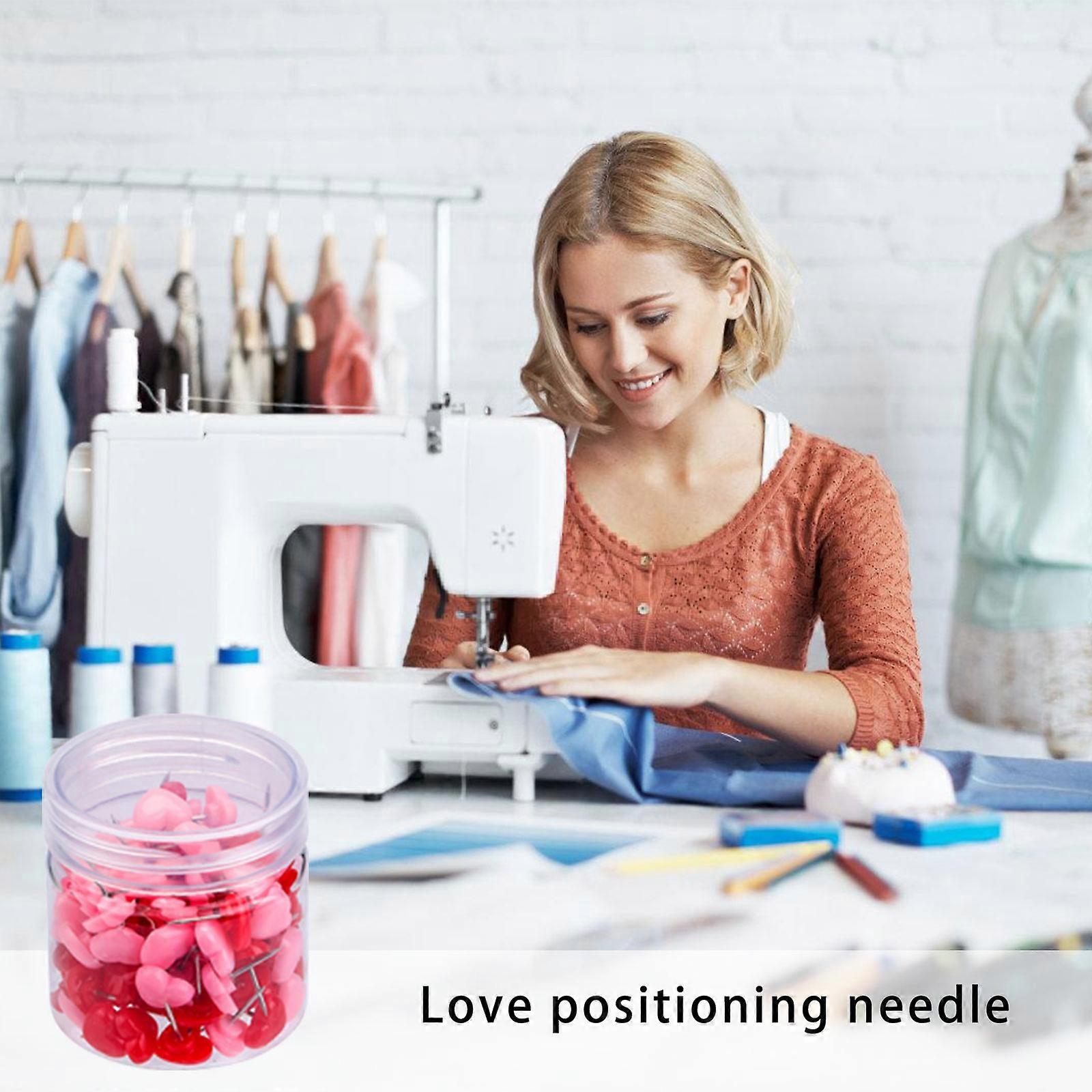 50/100/150Pcs Heart Push Pins with Case Decorative Thumb Tacks Drawing ...