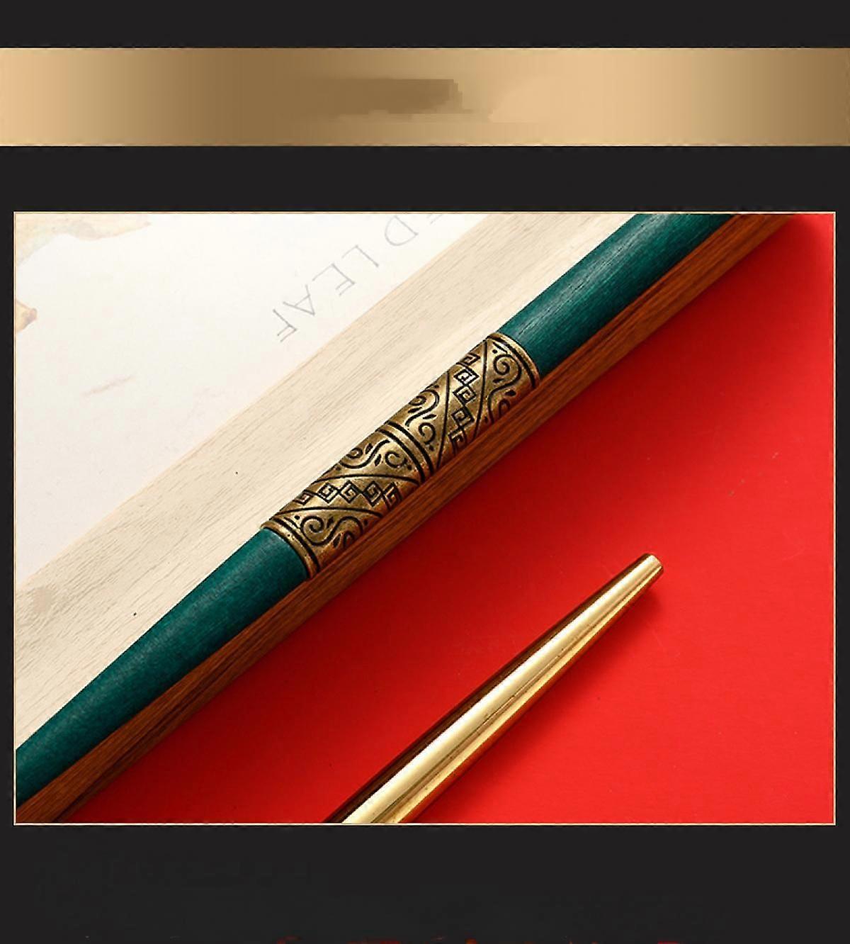 Wooden Dip Pen Calligraphy Set with 6 Nibs for Beginners, Kids, Writing ...