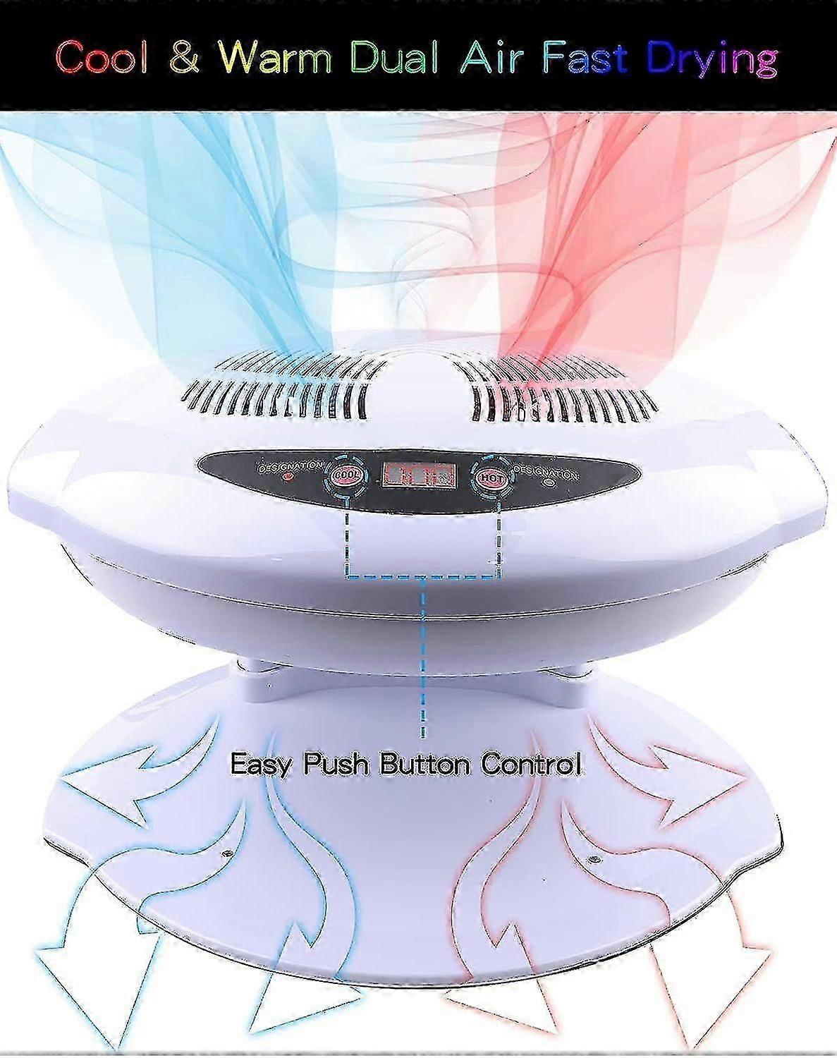 Air Nail Dryer, 400w Air Nail Fan Blow Dryer For Nail Polish ...
