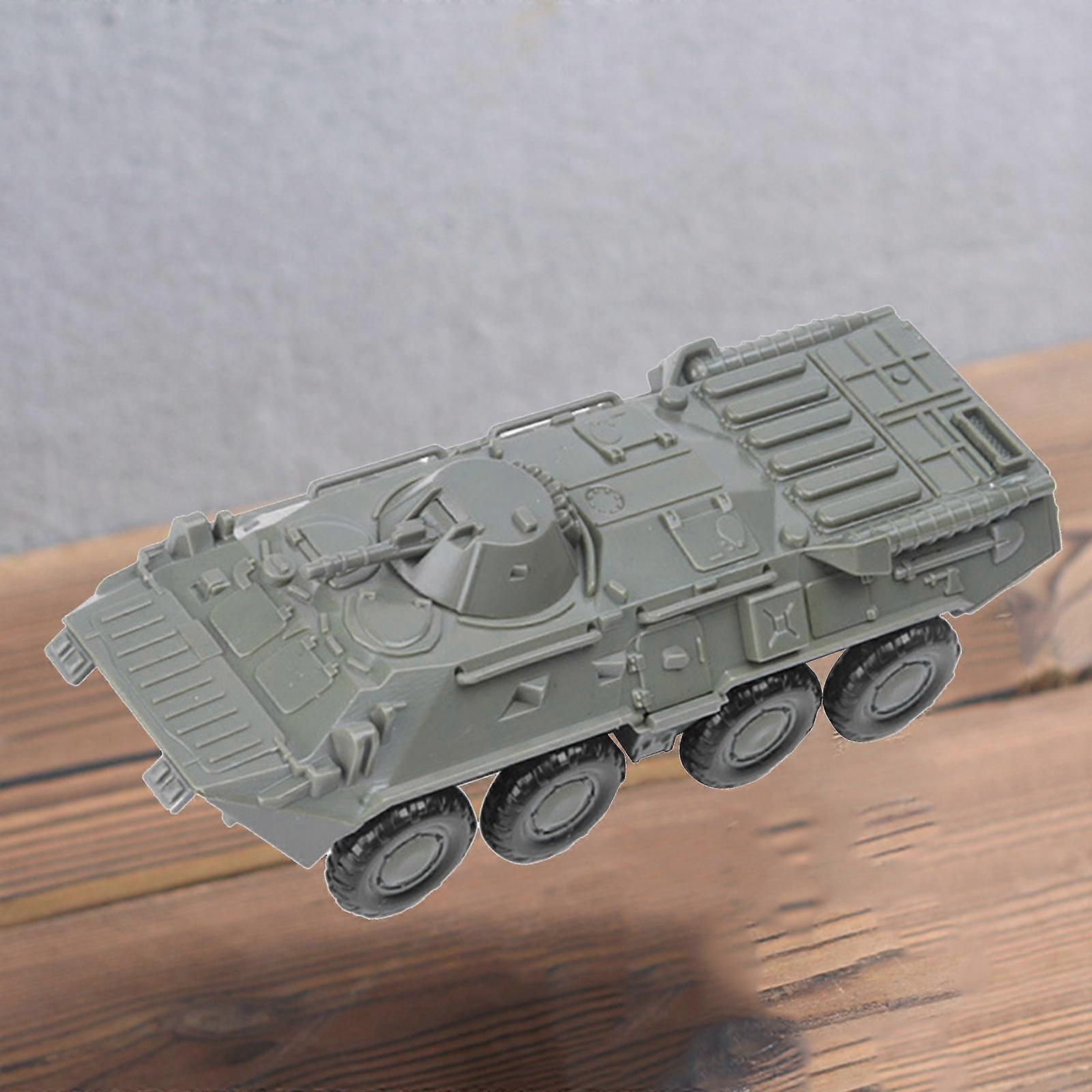 2x Plastic 4D Assembly Model Kits 1:72 Armoured Tank Vehicle Play Micro ...