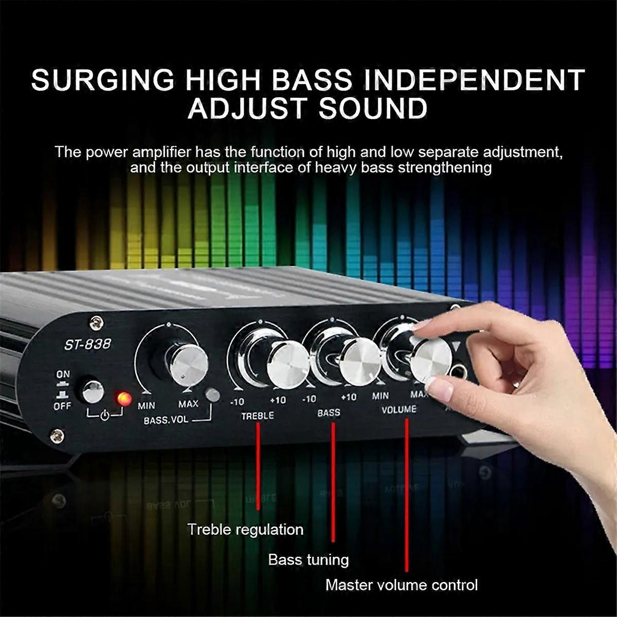 -838 Audio Versterker Mini Versterker Hifi Audio Versterker EU Stekker ...