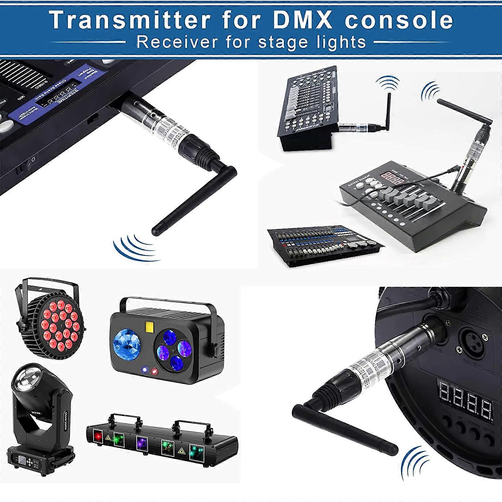 DMX512 Controller Wireless System Receiver Transmitters 2.4Ghz For LED ...