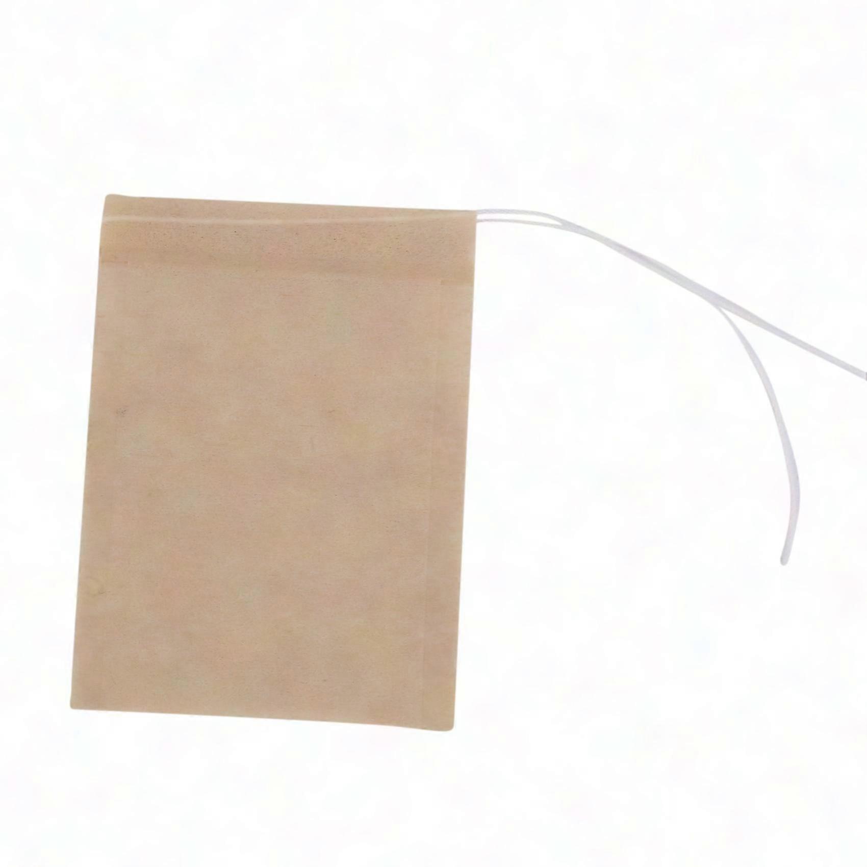 500 Pack Natural Disposable Paper Tea Bags with Drawstring for Loose ...