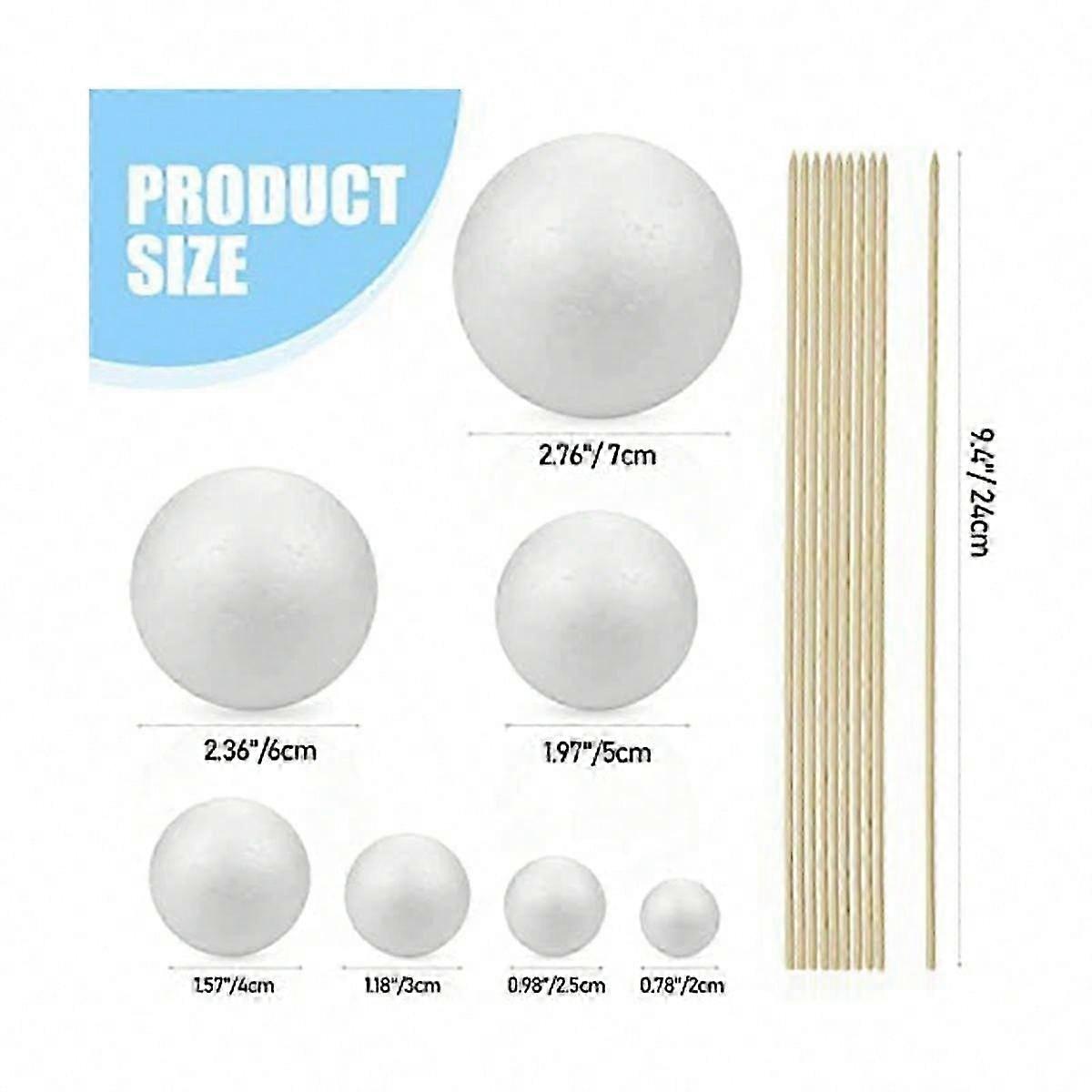 Solar System Project Kit, PlanetModel Crafts 14 Mixed Sized Polystyrene ...