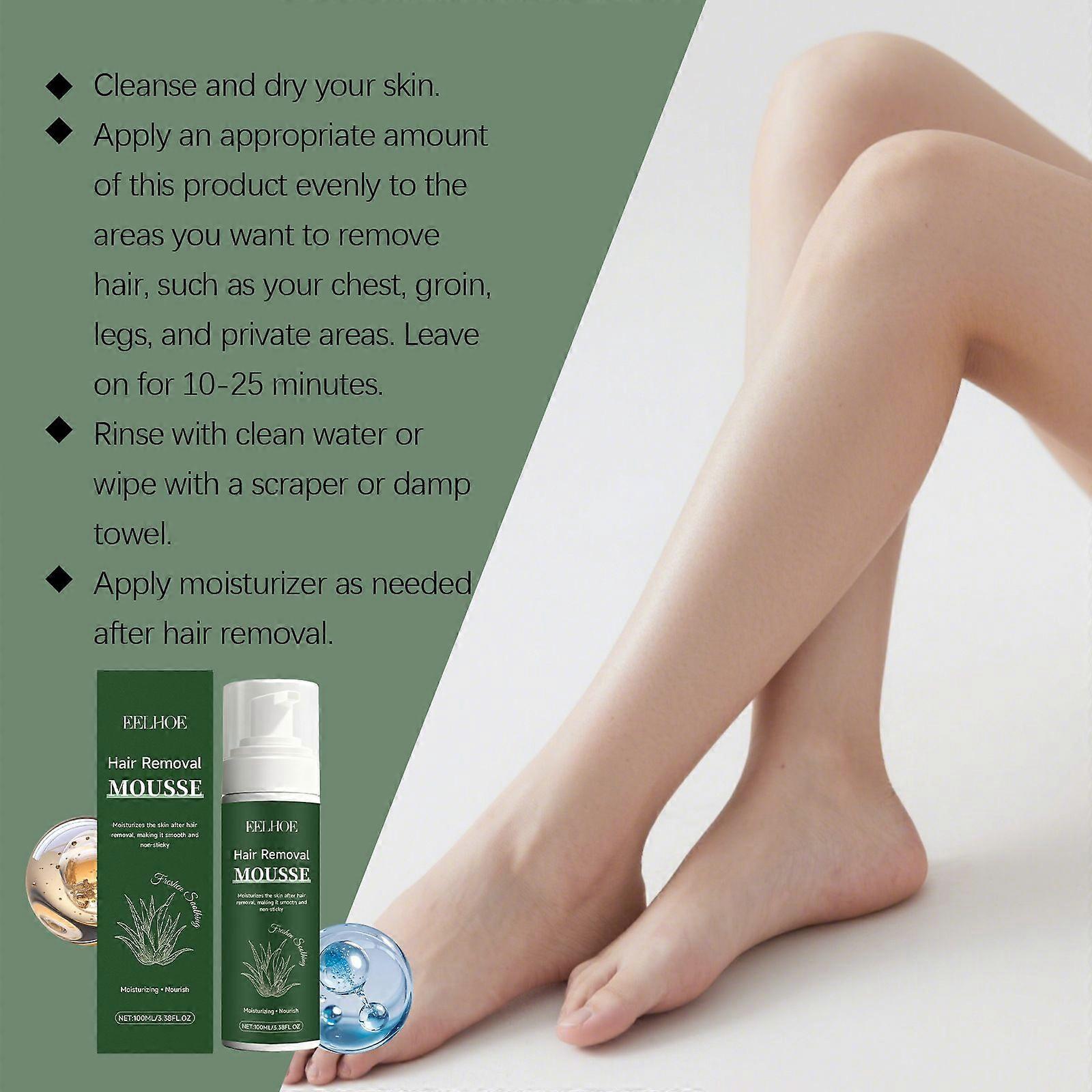 Hair Removal Cream Unisex with Natural Aloe Vera No-Shave Hair Removal ...