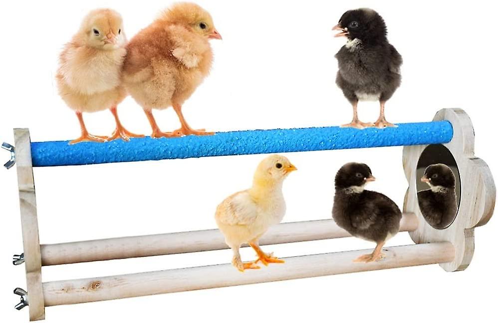 Chicken Perch For Chicks Chicken Wood Stand With Mirrors Chick Stand ...