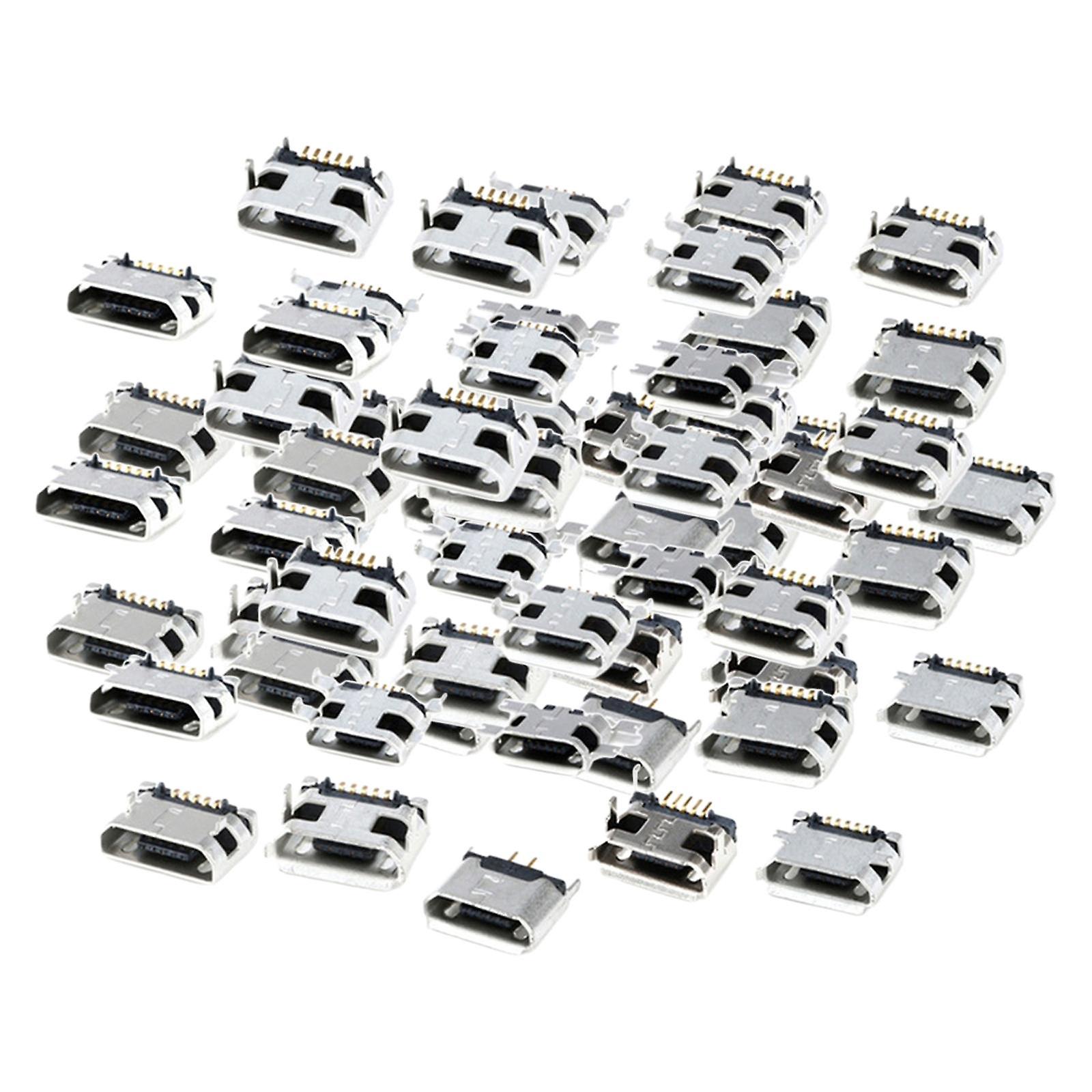 Micro USB 5Pin Female Socket Connector Port 12 models each 5pcs | Fruugo UK