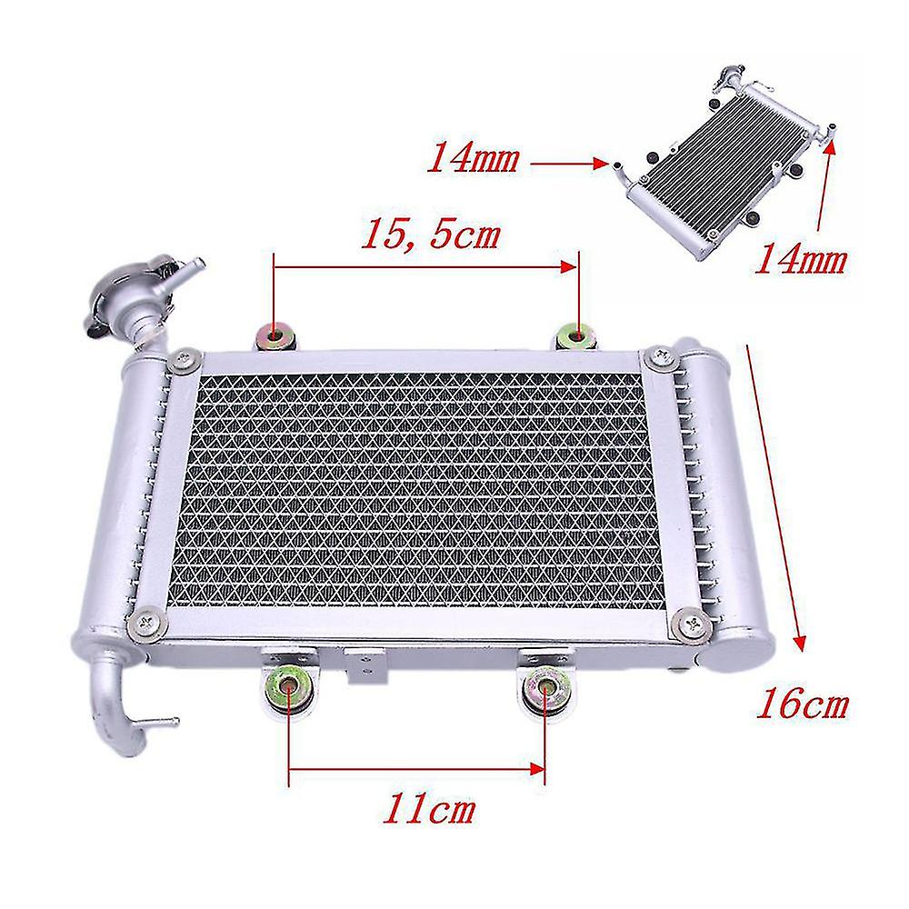 Universal Motorcycle Engine Oil Cooler Cooling Radiator For 200cc 200-7 ...