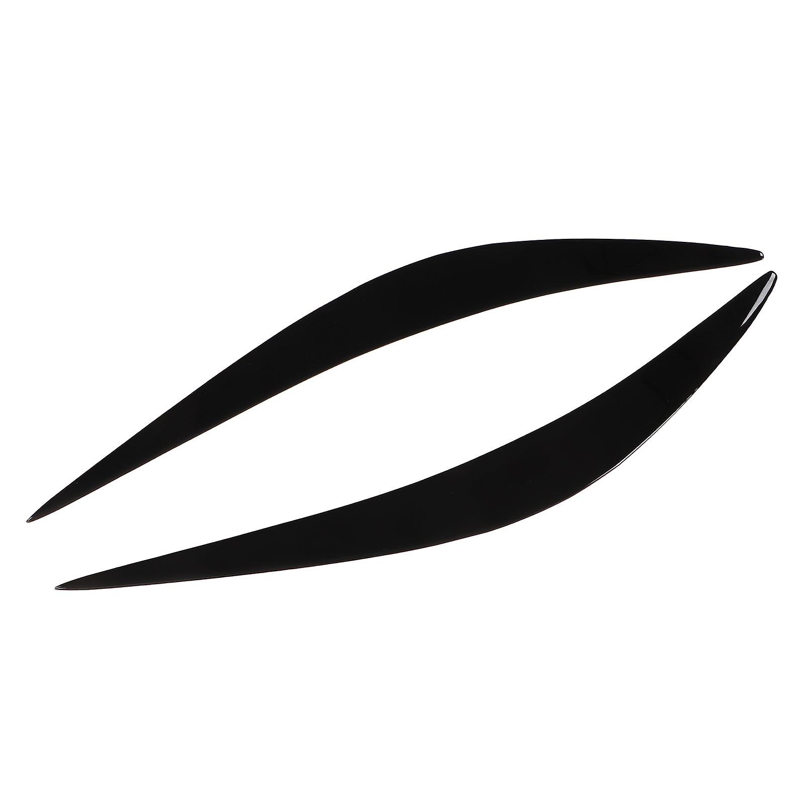 Headlight Eyelid,2pcs Headlight Eyebrow Glossy Headlight Eyebrow Trim ...