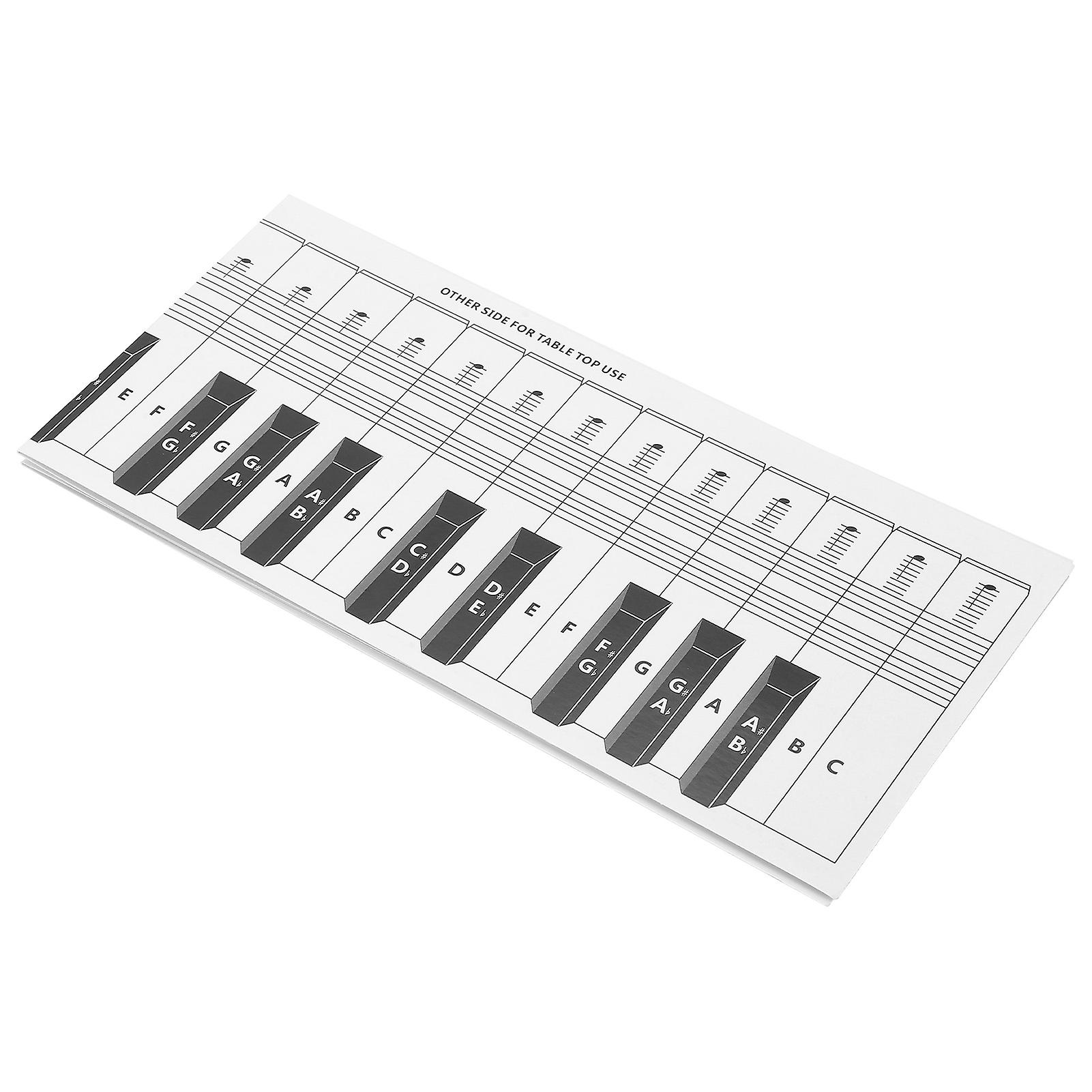 Piano Keyboard Note Chart 88 Keys Exercise Comparison Table Portable ...
