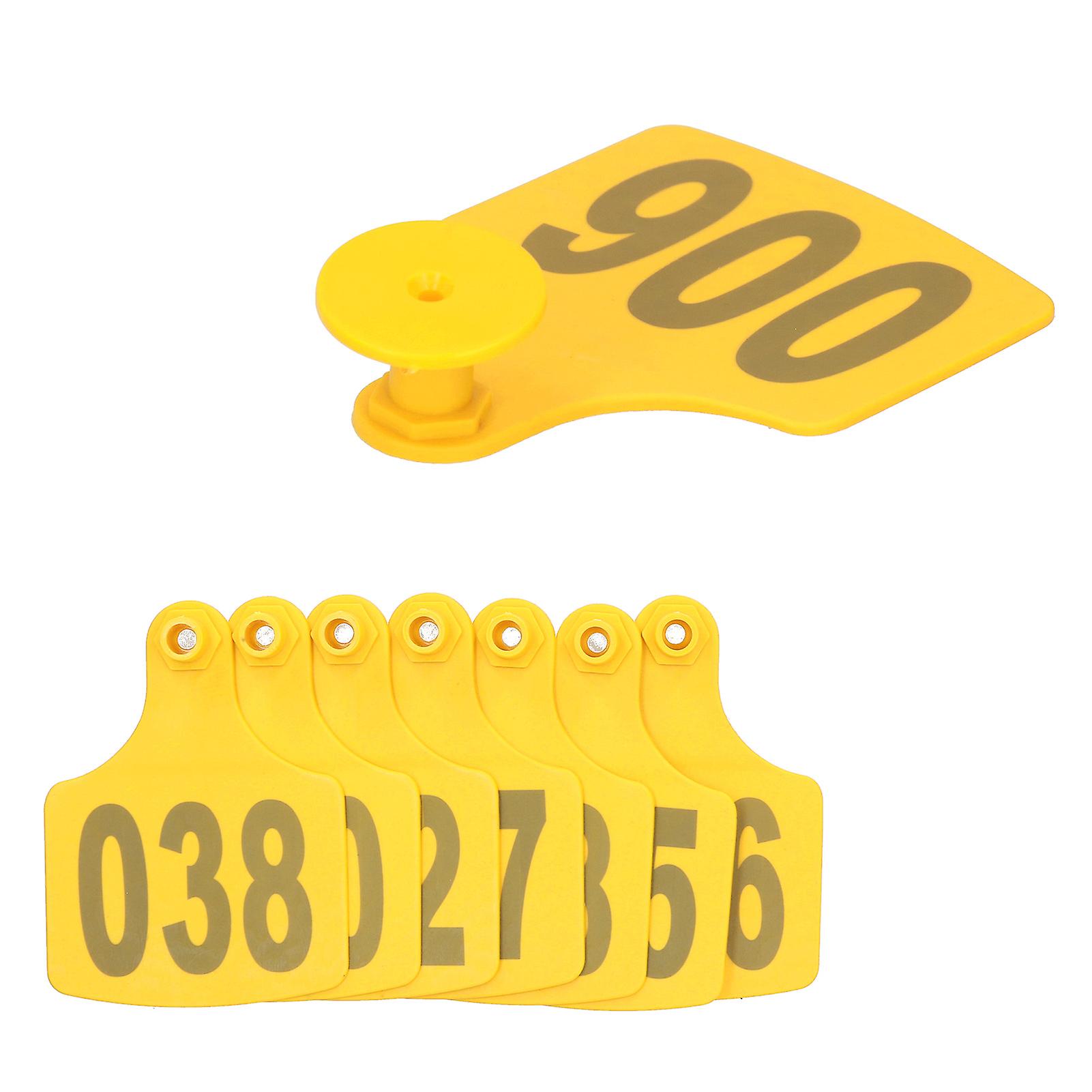 Cow Ear Tag Identification Signs 100PCS for Cattle Farm Animal ...