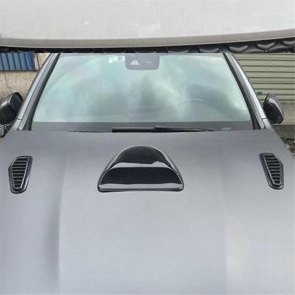 Car Air Flow Intake Hood Scoop Vent Bonnet Decorative Covers Racing ...