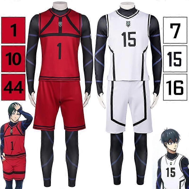Anime Blue Lock Nagi Seishiro Cosplay Costume Reo Mikage Wig Jumpsuit ...