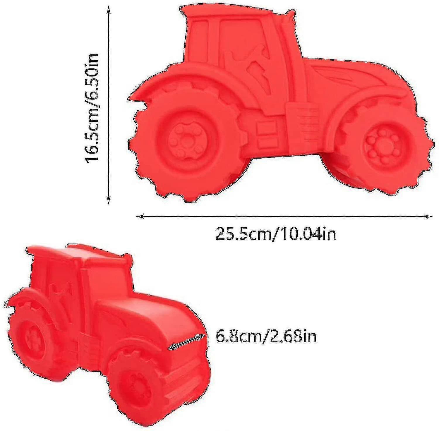 2024 Tractor Red Cake Mold Baking Silicone-B16 | Fruugo UK