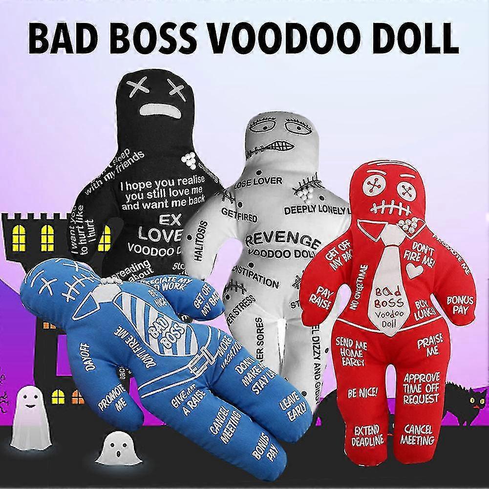 Bad Boss Voodoo Doll Stress Relief Reducer Best Novelty Gift For Pink ...