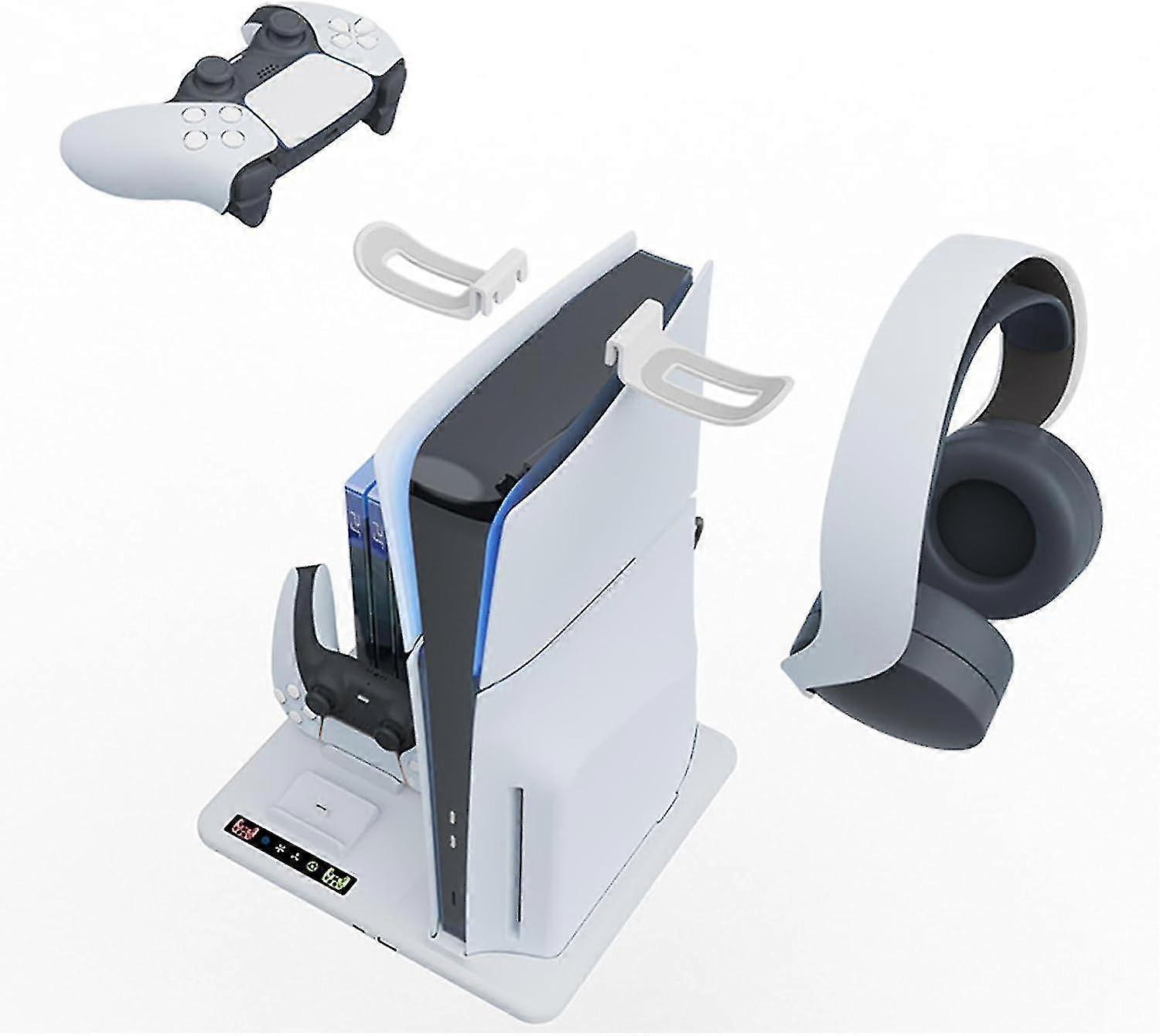 Ps5 Slim Stand And Cooling Station With Dual Controller Charging ...