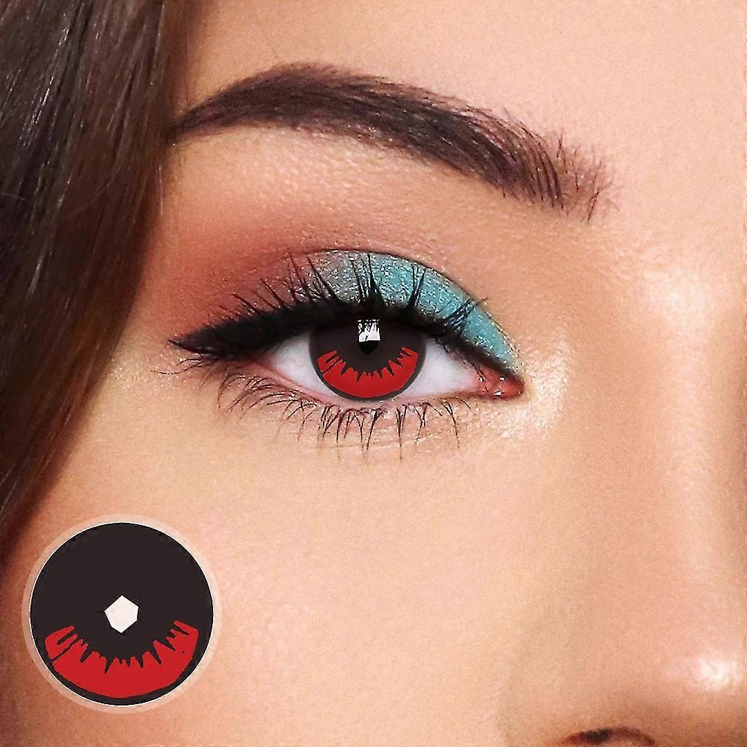 2pieces/1pair Colored Contact Lenses Anime Cosplay Accessories Lens ...