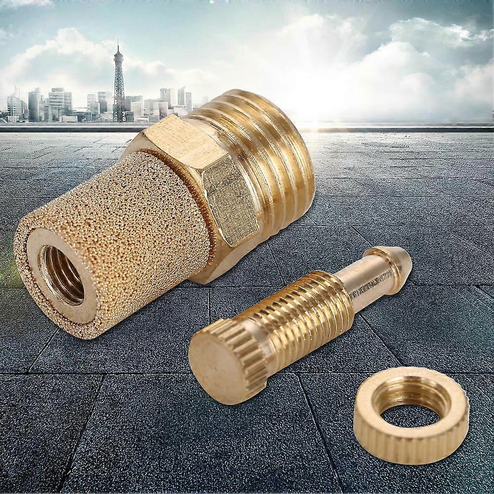 Male Thread Brass Air Pneumatic Noise Reducer Filter Exhaust Muffler ...