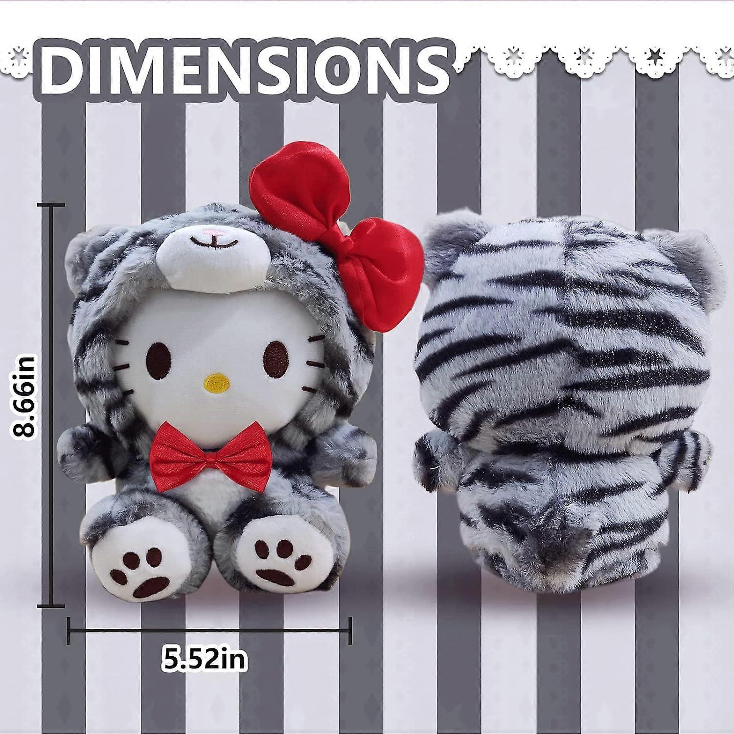 Kawaii Hello Kitty Plush Toys, 8.66 inch Cute Cartoon Kitty Tiger ...