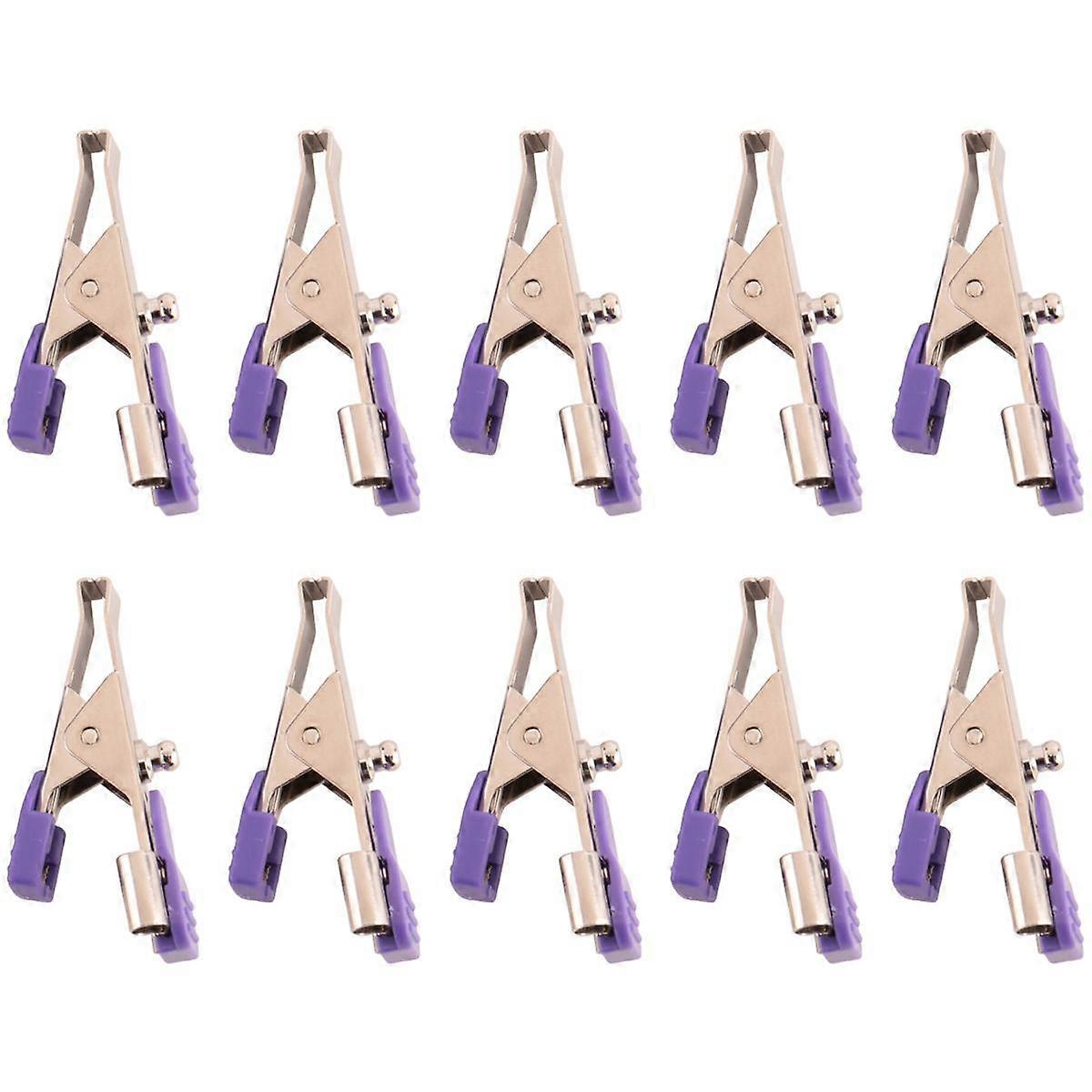 10pcs reusable ECG/EKG alligator clip electrodes for animals, pets ...